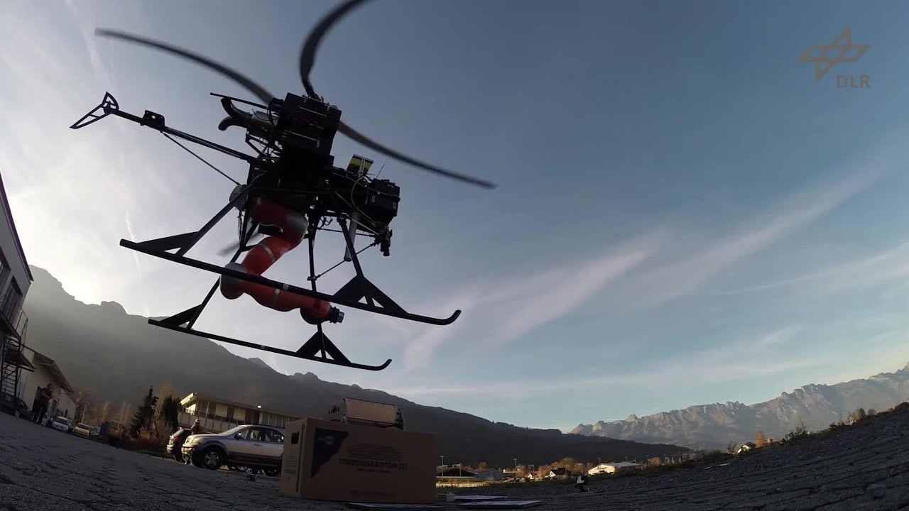 Flying robots inspect and maintain robots / ARCAS: Fliegender Arm - YouTube