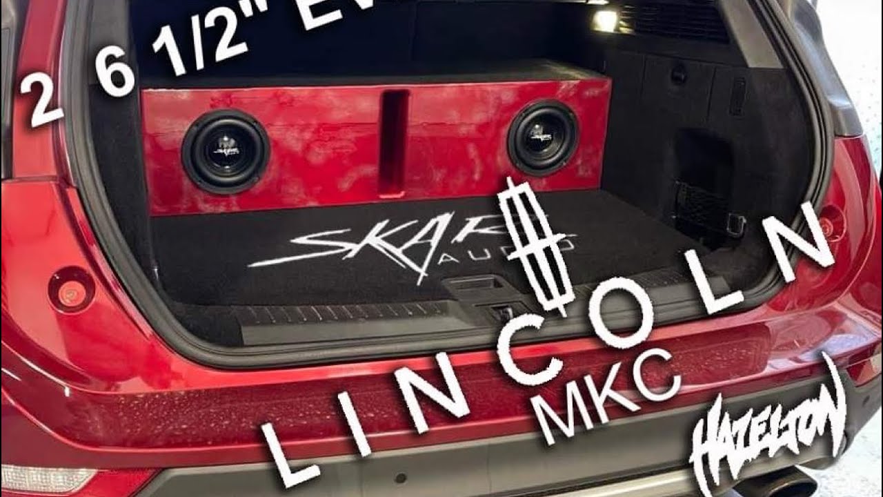 Skar Audio EVL 6.5” in Lincoln MKC custom sub box enclosure bass ...