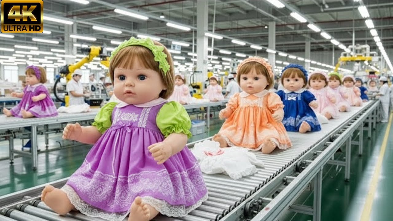 Inside Baby Doll Factory: From Raw Plastic to Finished Baby Dolls - YouTube