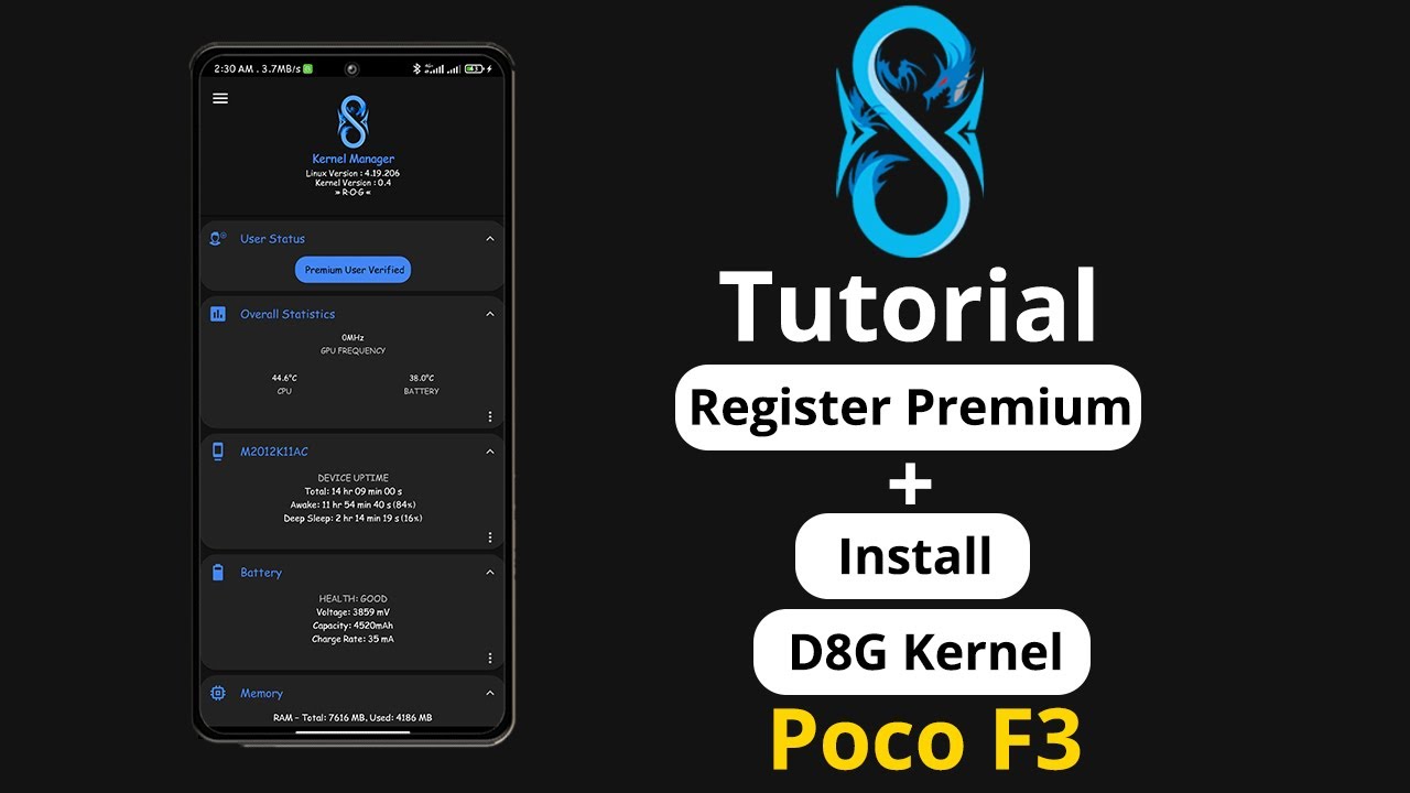Tutorial Register Premium + Cara Install Custom Kernel D8G Di Poco F3 Indonesia - YouTube