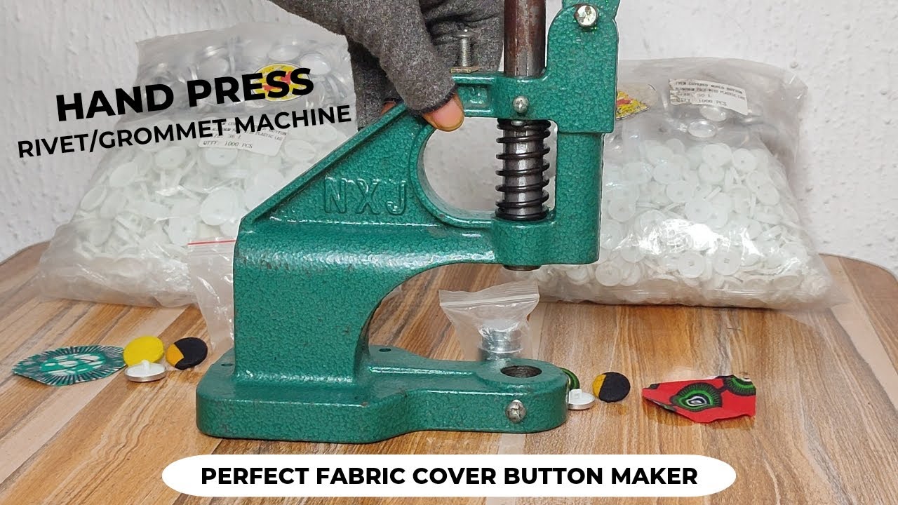 Make Your Own Fabric Buttons With Ease! #fabricbutton #diyproject - YouTube