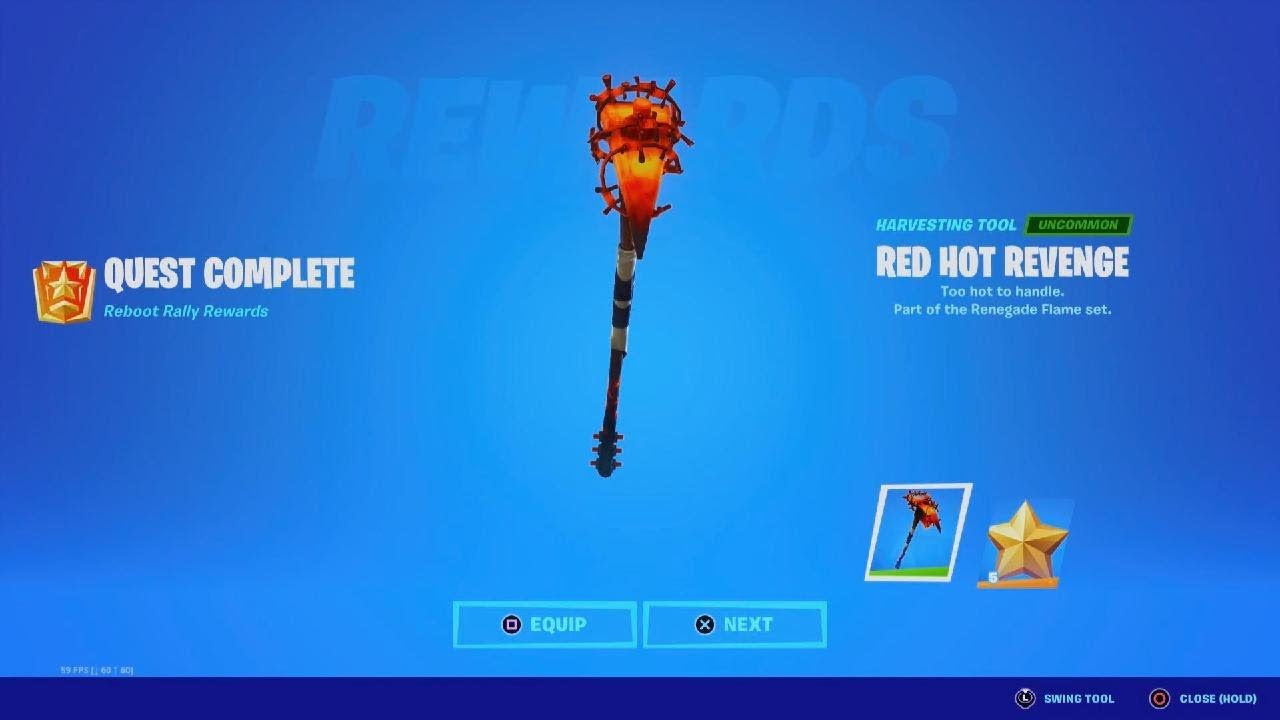 Fortnite Renegade Raider pickaxe Now i've 2 pickaxe for renegade Raider ...