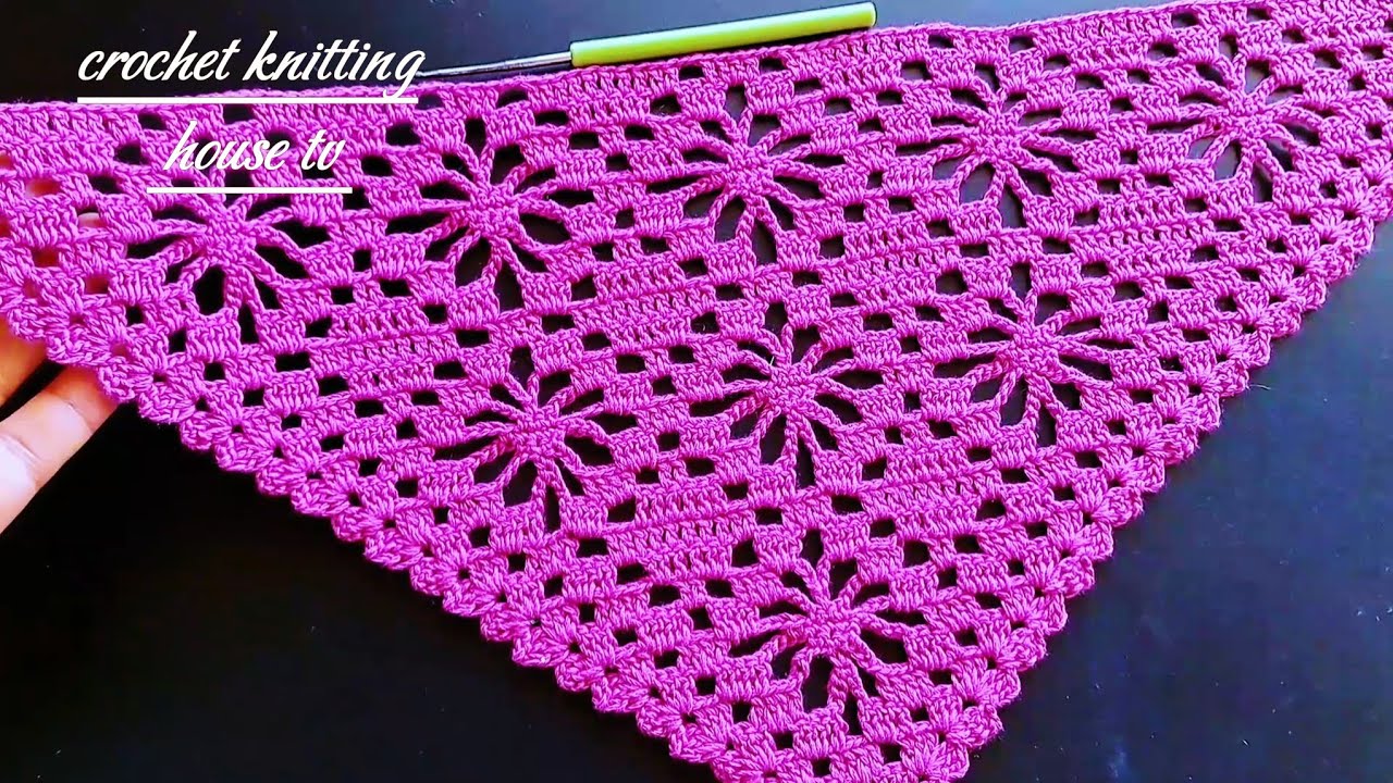 Parfait👌comment faire un châle facile au crochet 💯 pour débutants vous ...