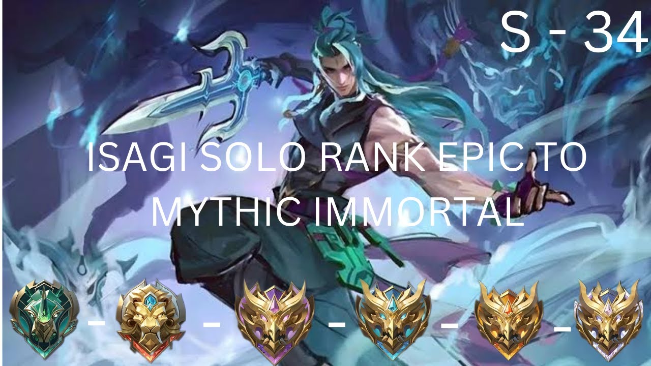 ISAGI LIVE STREAMING SOLO RANK EPIC TO MYTHIC IMMORTAL RECOMMENDED FAST ...