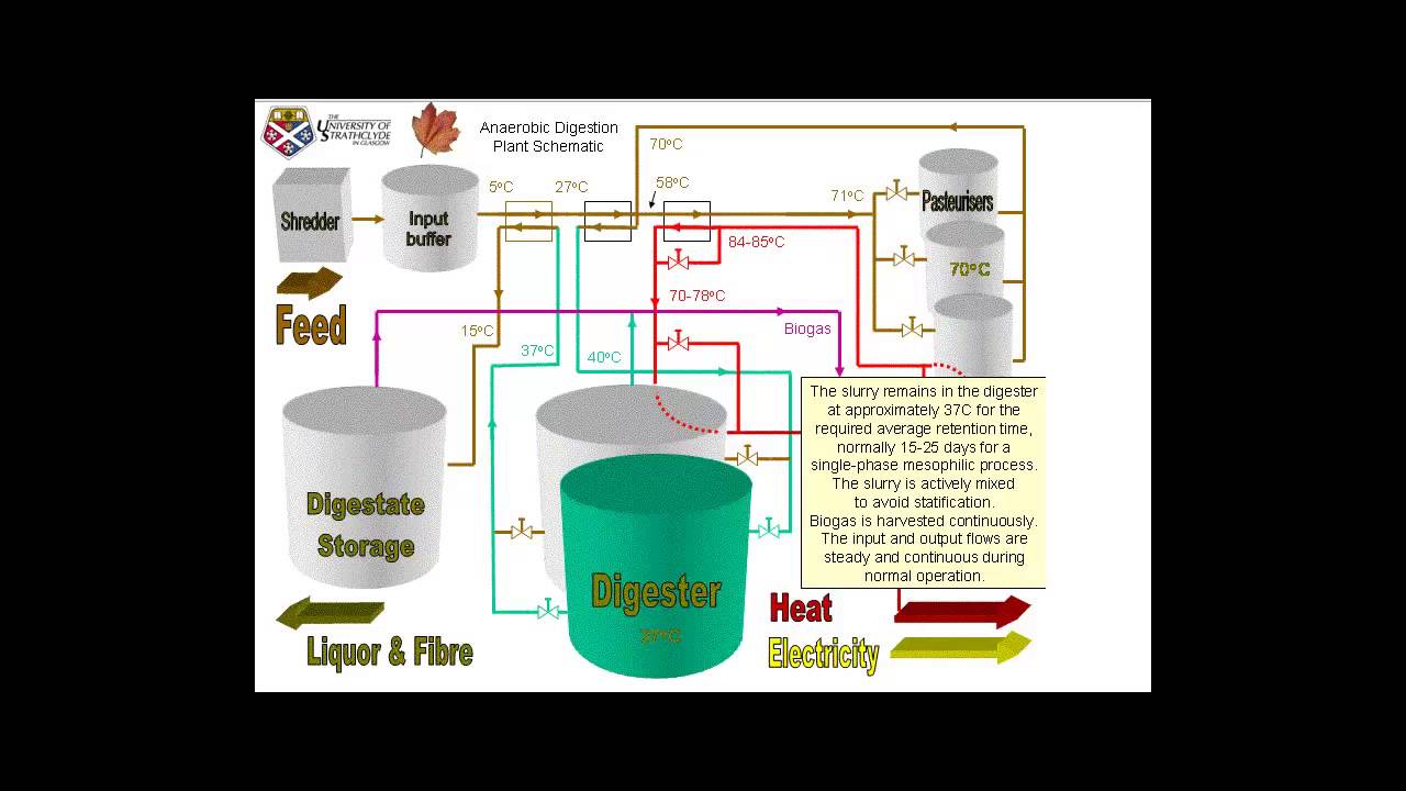 biomass using anaerobic digestion methane production - YouTube