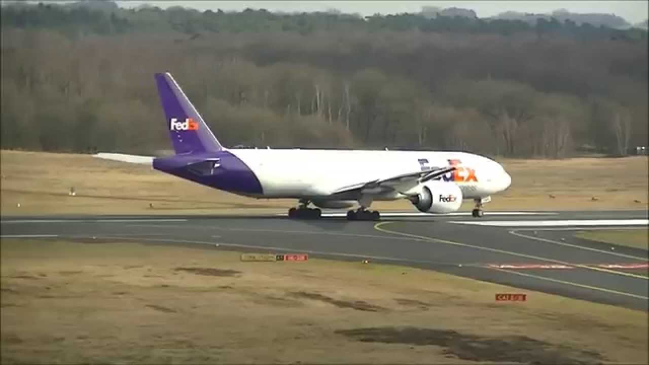 Boeing 777F Nice Take-off - FedEx at Cologne Airport - YouTube