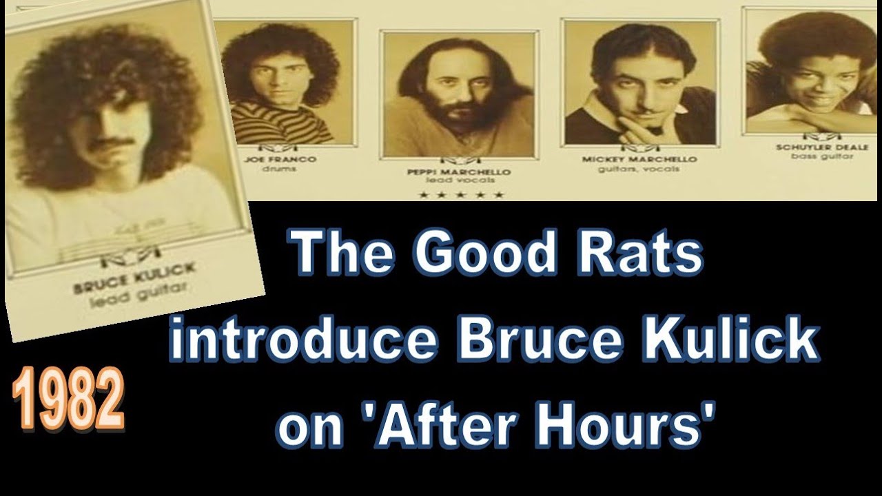 Bruce Kulick introduced as a new member of The Good Rats back in 1982 ...