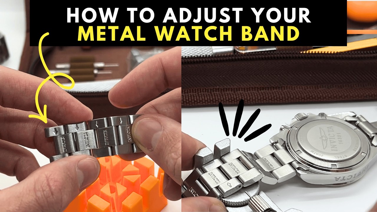 How To Adjust Your Metal Watch Band Fast Tissot, Casio, Swatch, Invicta ...