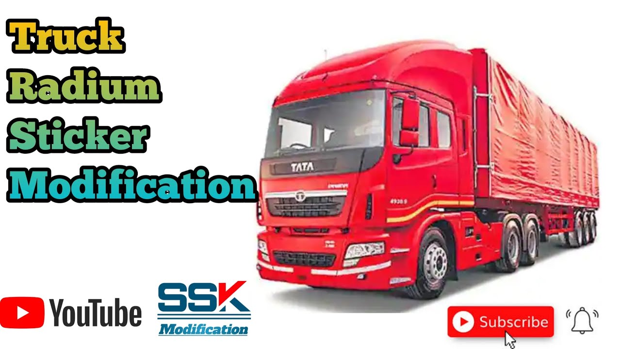 Truck Modification Tata Truck Radium Sticker Modification - YouTube