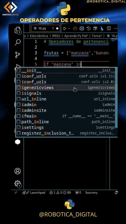 OPERADORES de PERTENENCIA | PYTHON desde CERO #programacion #programador #programming #python ...