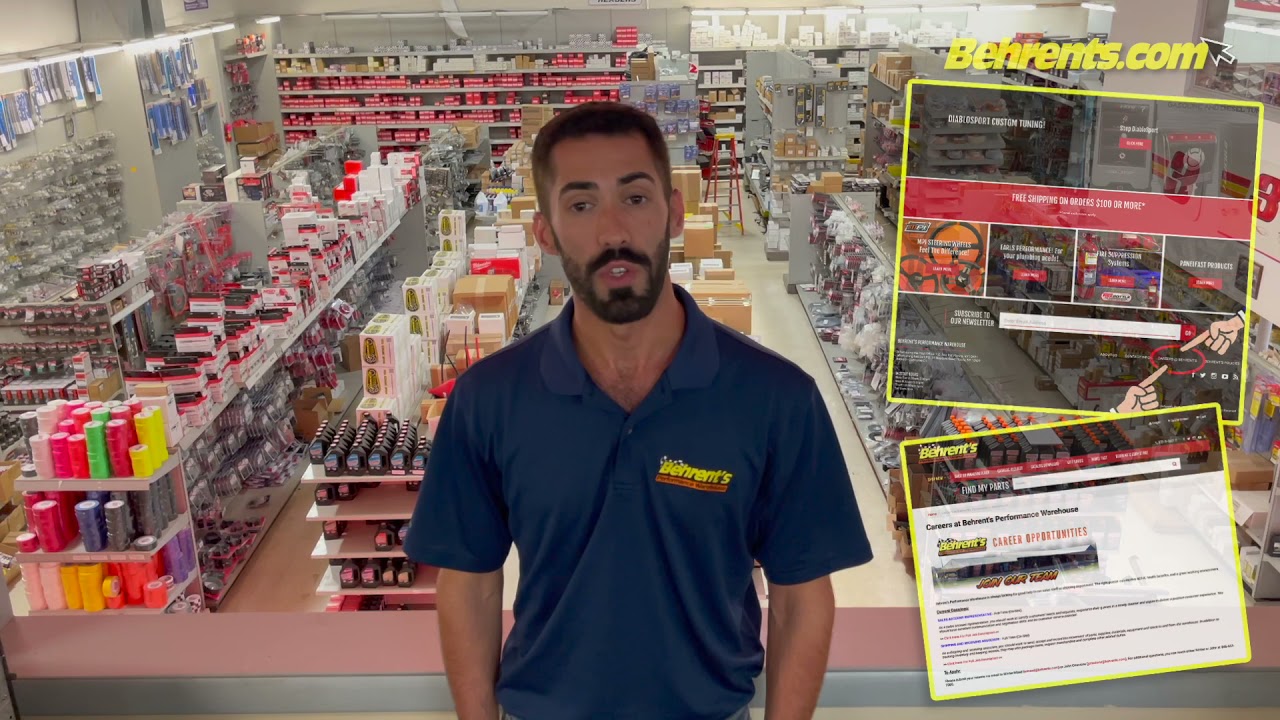 Career Opportunities at Behrent's Performance Warehouse! - YouTube