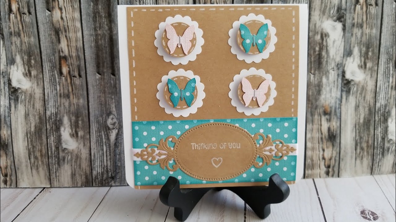 Pinterest Crafts #3. Butterfly Card. - YouTube