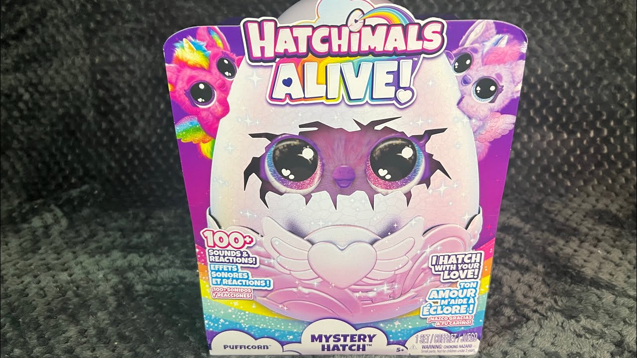 Hatchimals Alive Mystery Hatch Pufficorn Egg Assortment Unboxing - YouTube