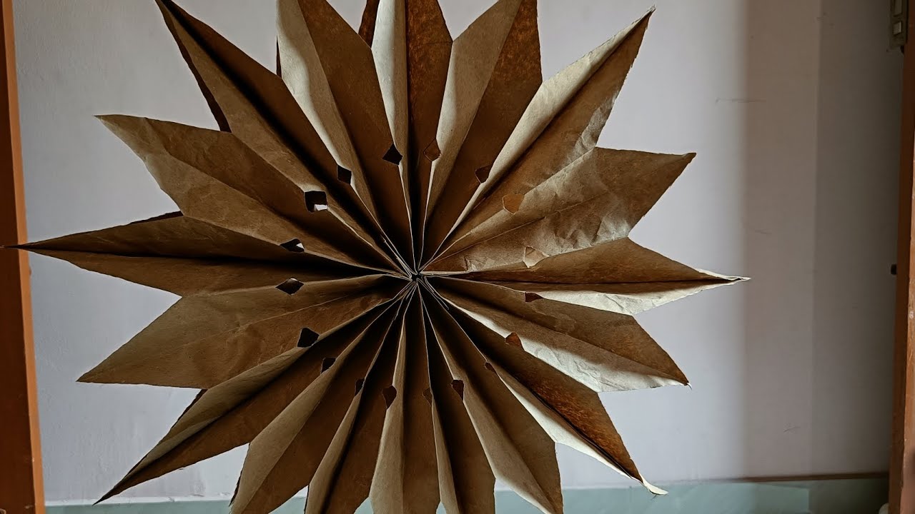 How to make paper star using paper cover/starmaking/papercover - YouTube