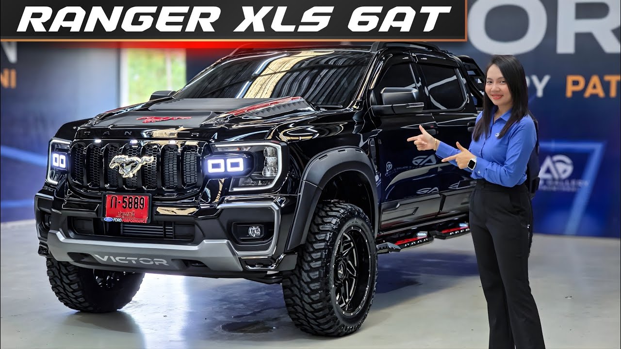 Ford Ranger XLS 6AT แต่งหน้า VICTOR ชุดเหล็ก Outlander ล้อ 20" แต่งหล่อ ...