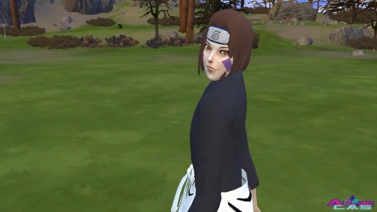 RIN THE SIMS 4 CAS ANIME CHARACTER NARUTO SHIPPUDEN RIN NOHARA - YouTube