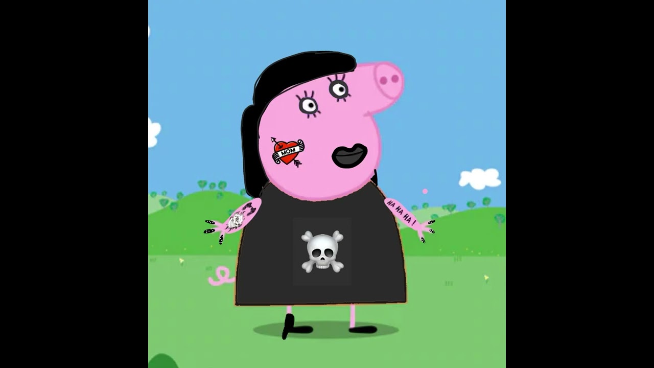 Emo mummy pig 😎 🖤 - YouTube