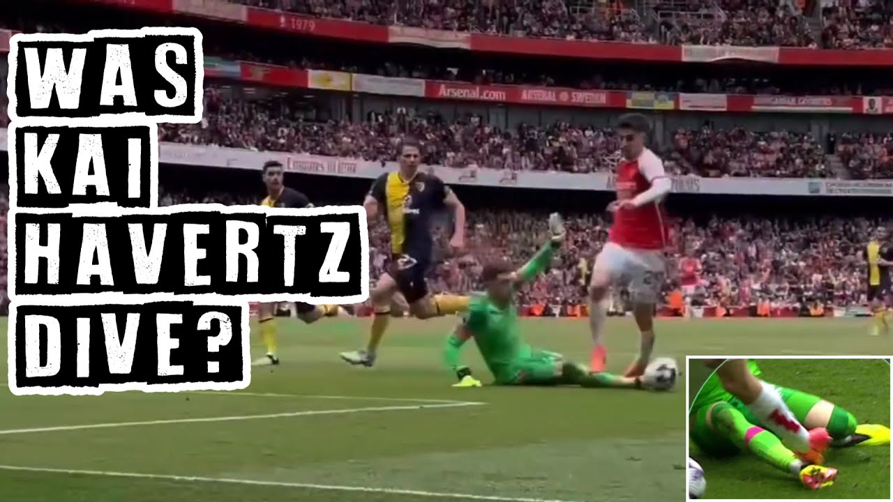 Kai Havertz DIVE to get a penalty for Arsenal vs Bournemouth? - YouTube
