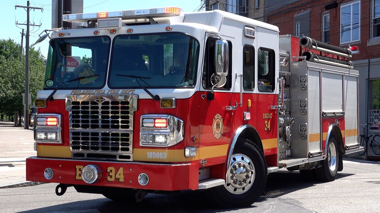 Philadelphia Fire Department Engine 34 Responding - YouTube