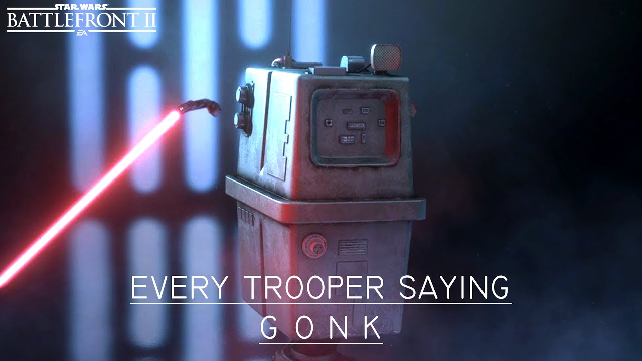 Star Wars Battlefront 2 Every Trooper Saying Gonk - YouTube