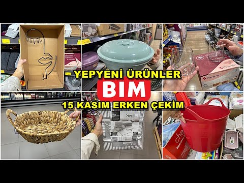 BİM'E YENİ GELEN ÜRÜNLER🌹/15 KASIM ERKEN ÇEKİM/BİM AKTÜEL BU HAFTA KAÇMAZ😍/DOLU DOLU BİM😍/ YOK YOK😍