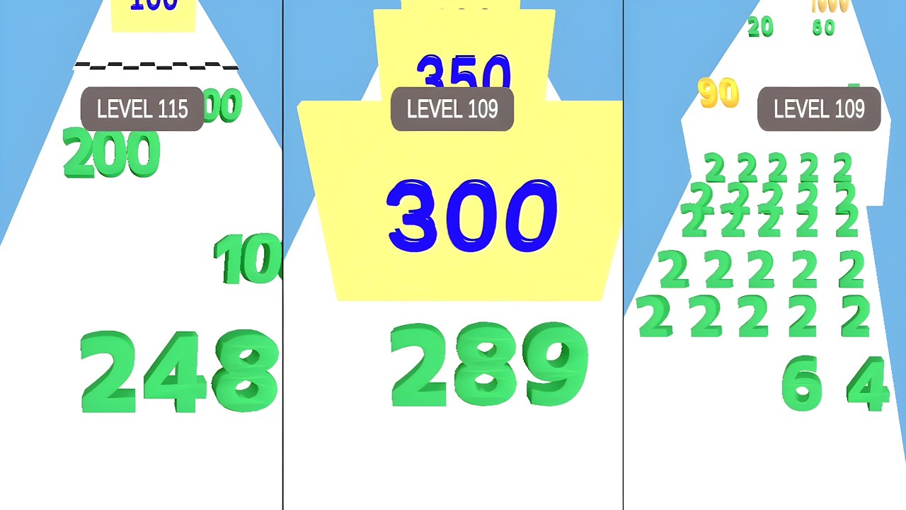 Number Hit Rush Merge Numbers - and make a perfect fit of numbers rush ...
