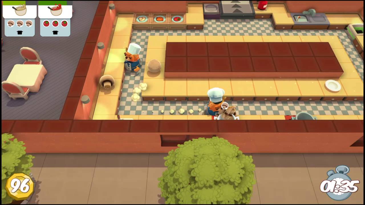 Overcooked, level 1-5, singleplayer, 3 stars - YouTube