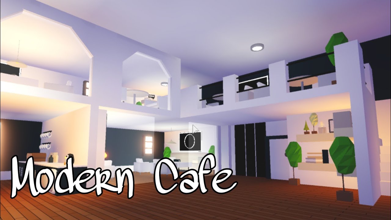 🖤모던 나무카페🤍 (입양하세요 집꾸미기)| Modern Tree Cafe (Roblox Adopt me) - YouTube