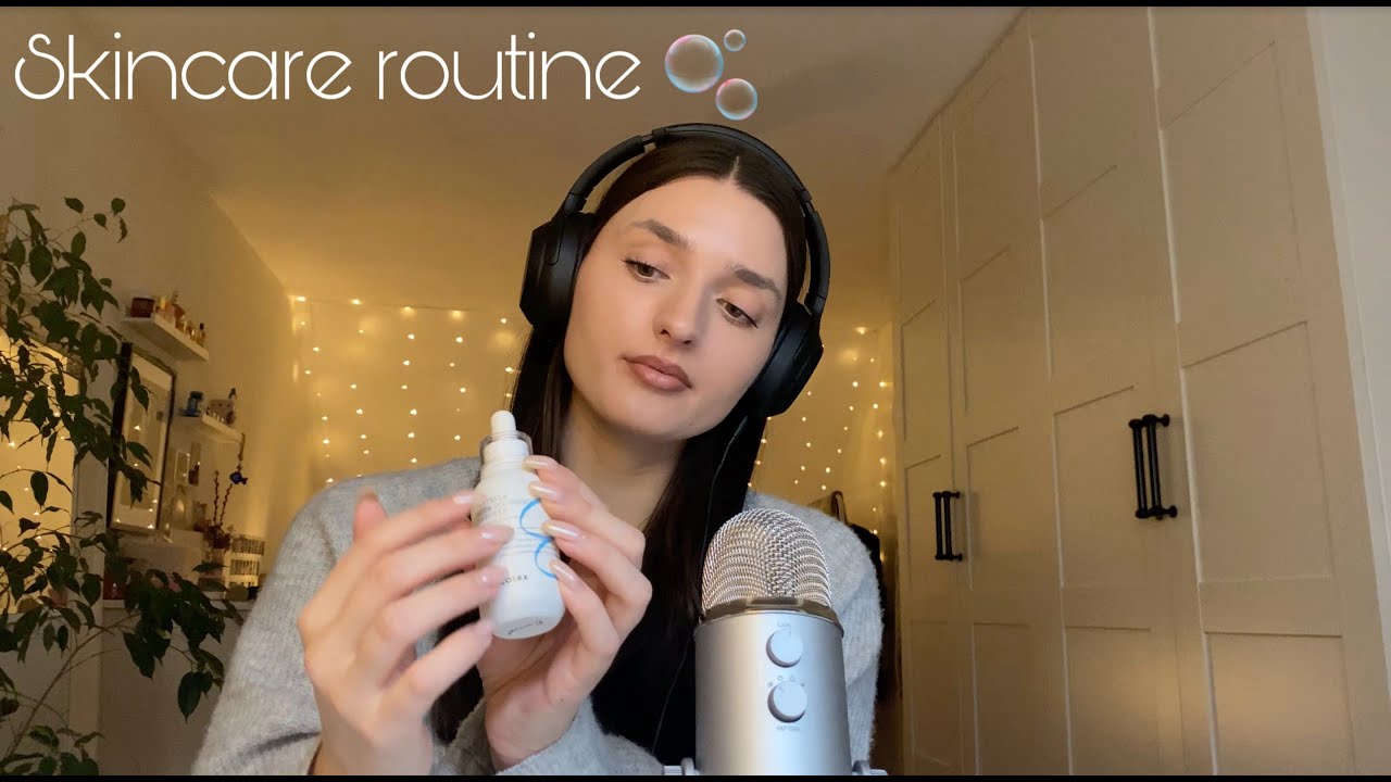 asmr skincare routine & producten laten zien - YouTube