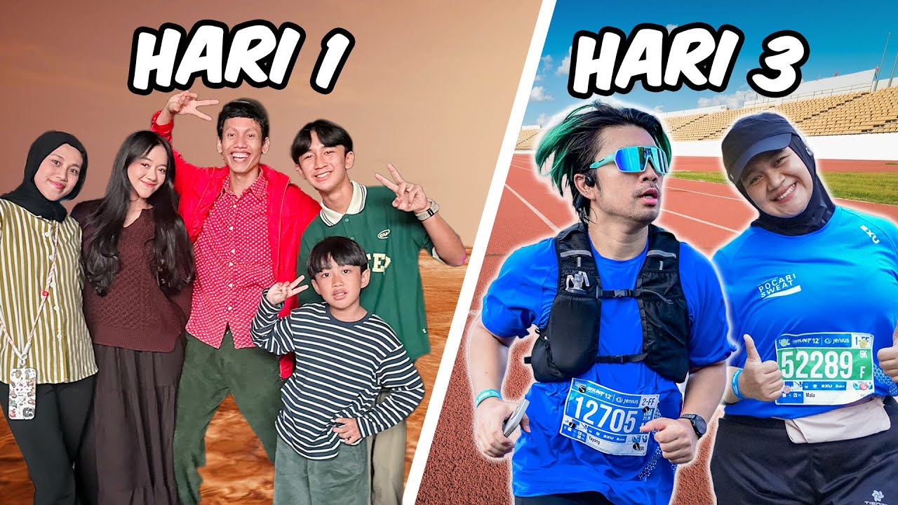 Vlog Balapan Lari di Pocari Sweat Run Bandung - Keluarga Ziyan - YouTube