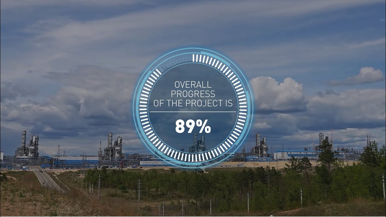 Amur GPP construction reaches 89% completion in early June 2023 - YouTube