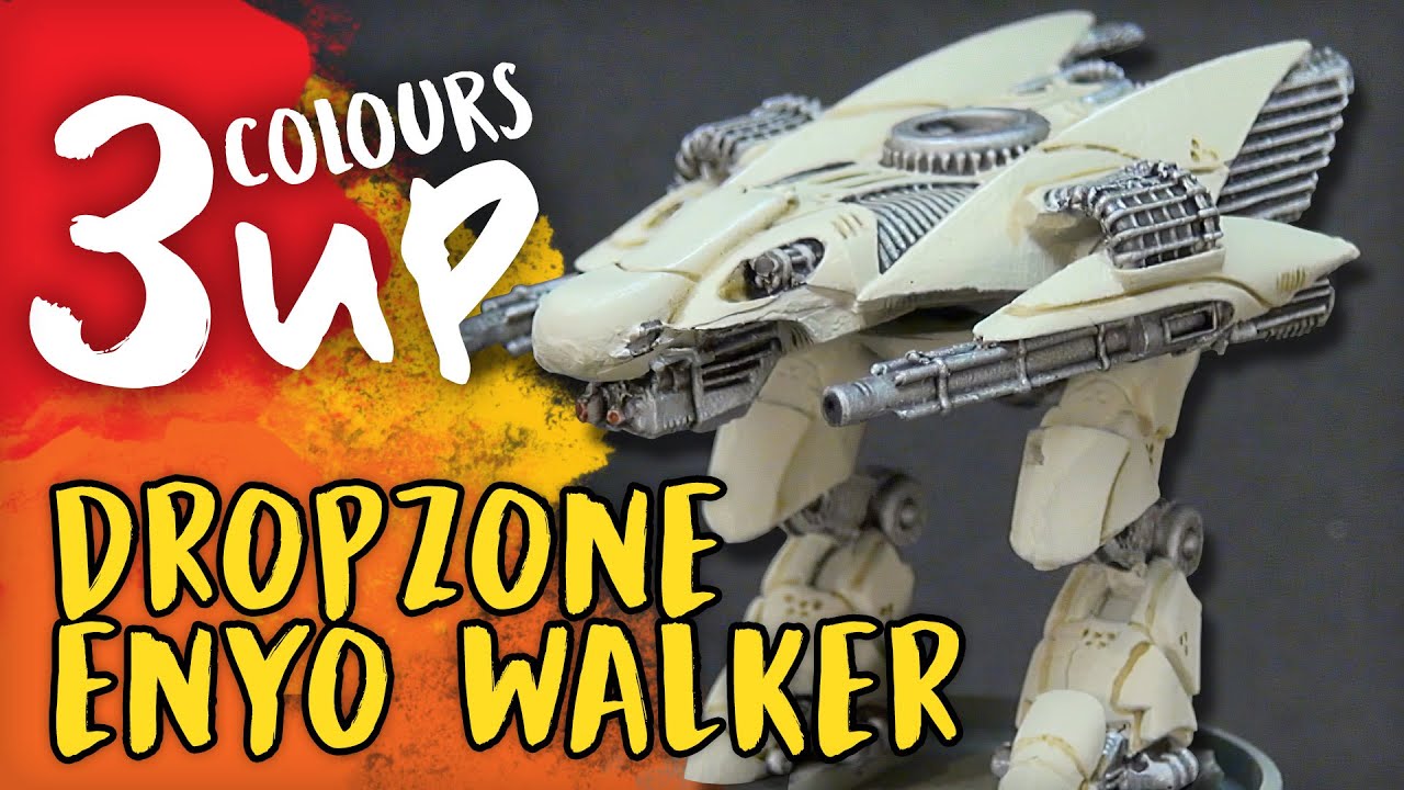 Dropzone Commander Painting Tutorial - PHR Enyo Heavy Walker - YouTube