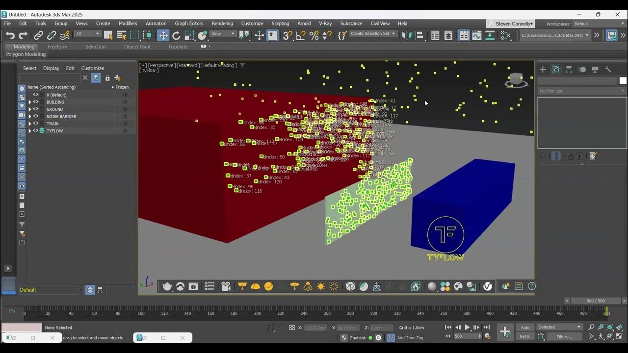 5. 3ds Max - tyFlow - creating noise barriers for sound particle simulation PART 3 - YouTube