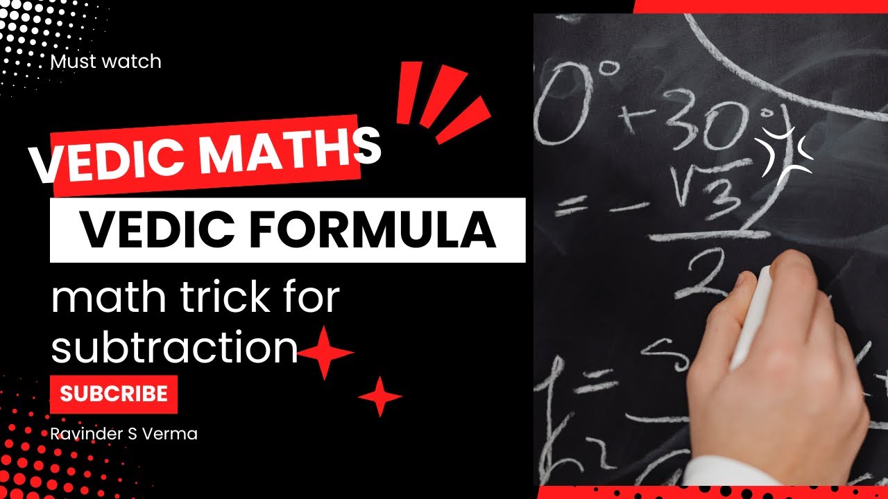 Vedic concept - Subtract 29 from 56 vedic formula - YouTube