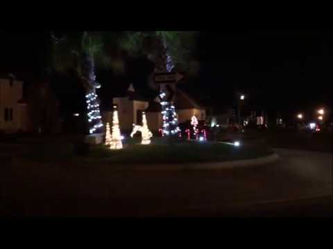 Christmas Lights In Sabal Palms for Lane Begnaud - YouTube