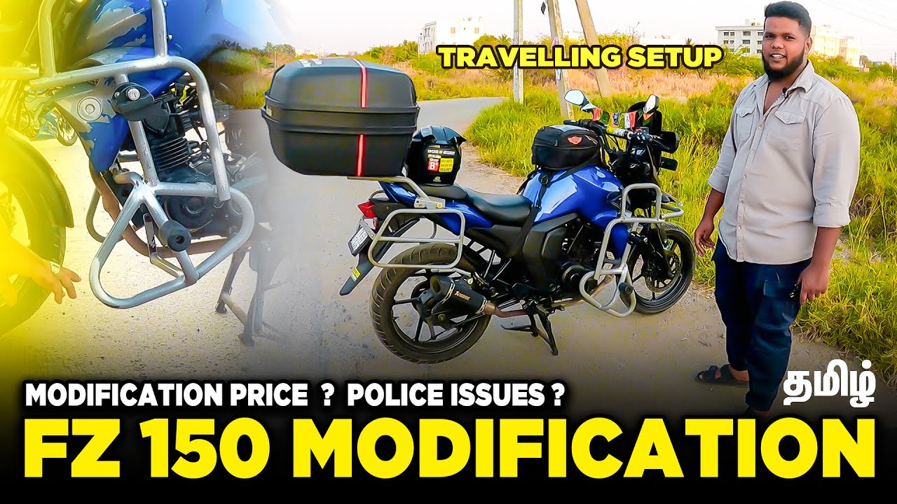 Yamaha Fz Modified Into Adventure BIke | Bike Modification Tamil | # ...