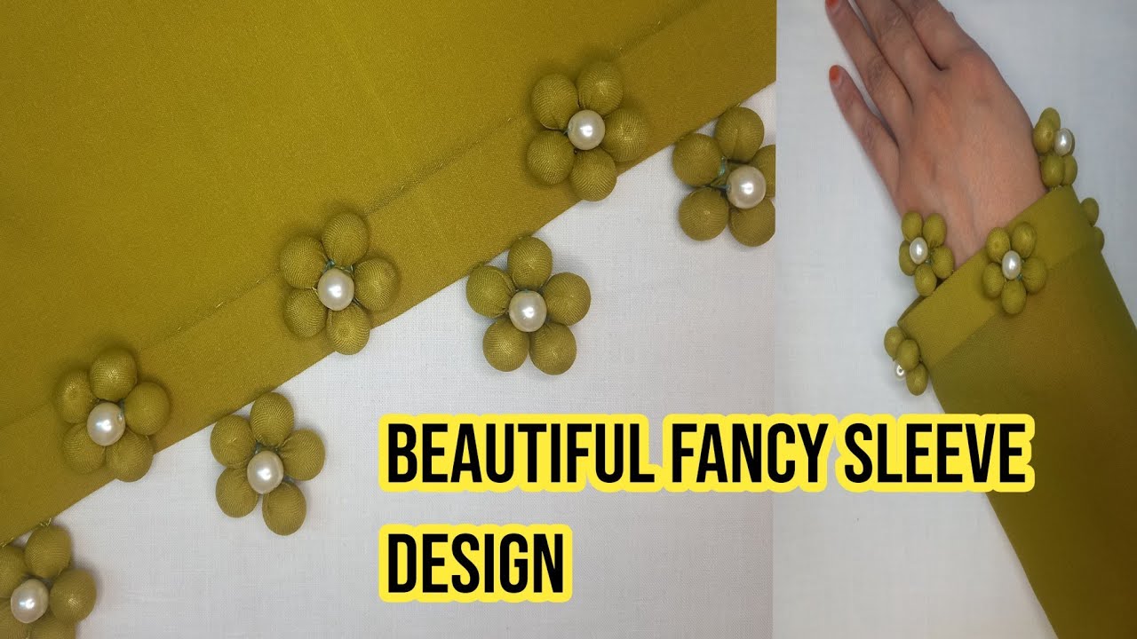 sleeve design | beautiful fancy flower sleeve | unique style sleeve ...
