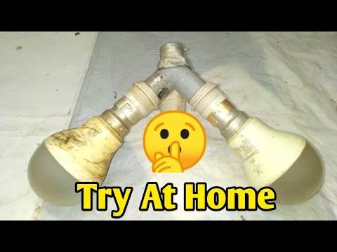 how to led bulb holder pvc 2way junction box | 2 way junction box - YouTube