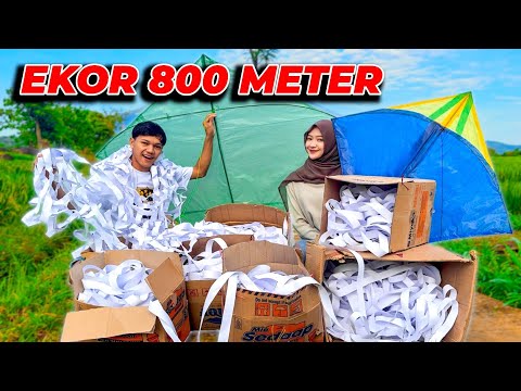 TERBANGKAN LAYANGAN EKOR TERPANJANG BARENG MBAK PUTRI !!! mengular di langit 😱