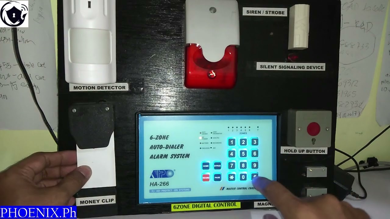 BURGLAR ALARM SYSTEM PART-1/2 | AEI ALARM PANEL| HA-266 | HA-268 - YouTube