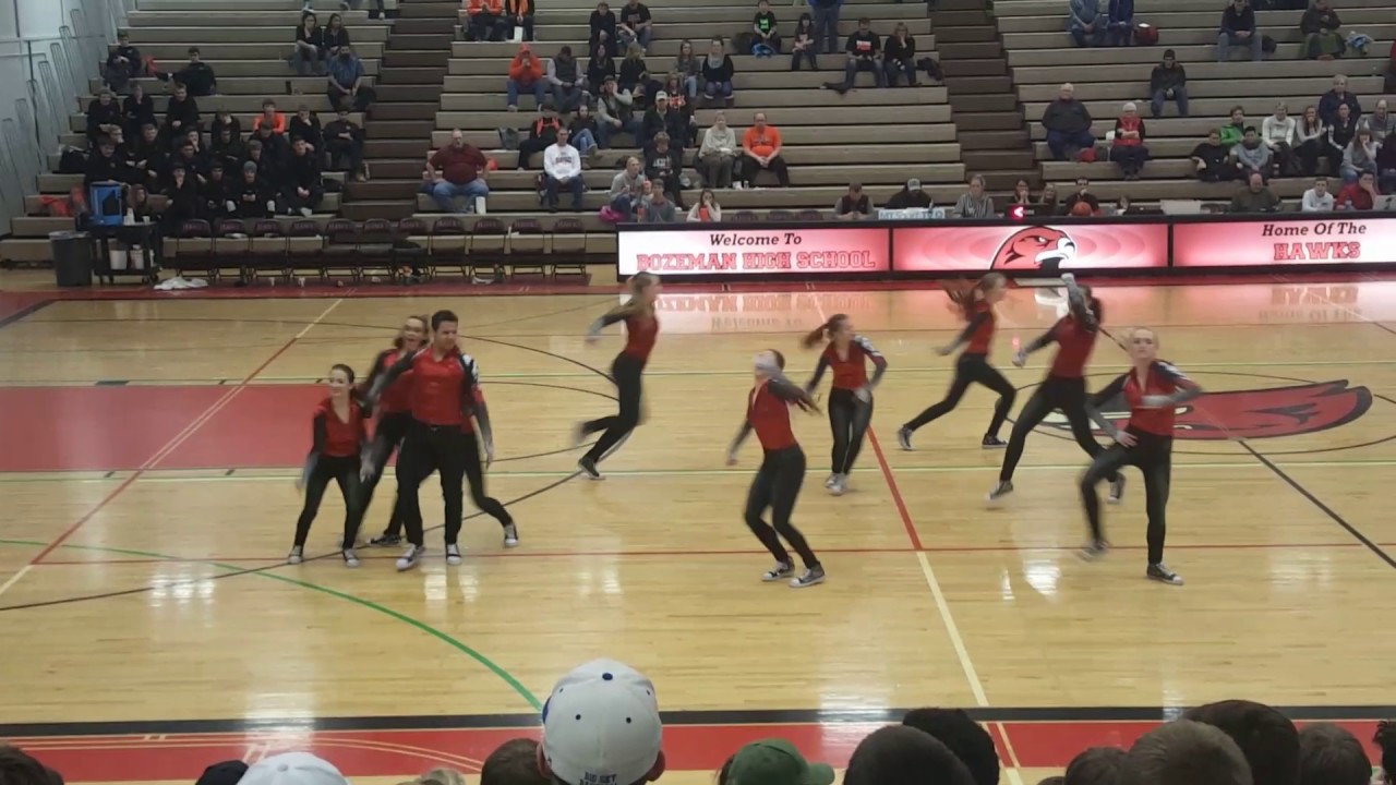 Bozeman Hawks Dance Team 1/10/2017 - YouTube