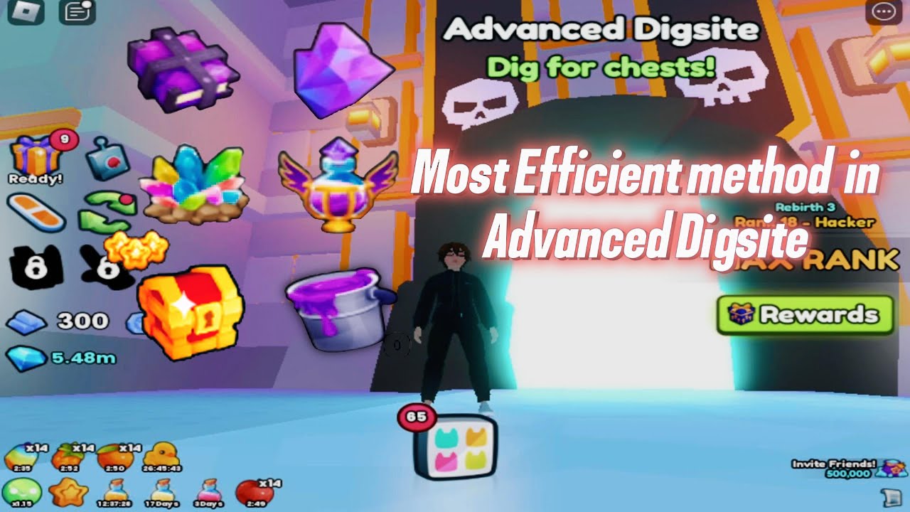 Efficient Method of Digging in Advanced Digsite in Pet Simulator 99, # ...