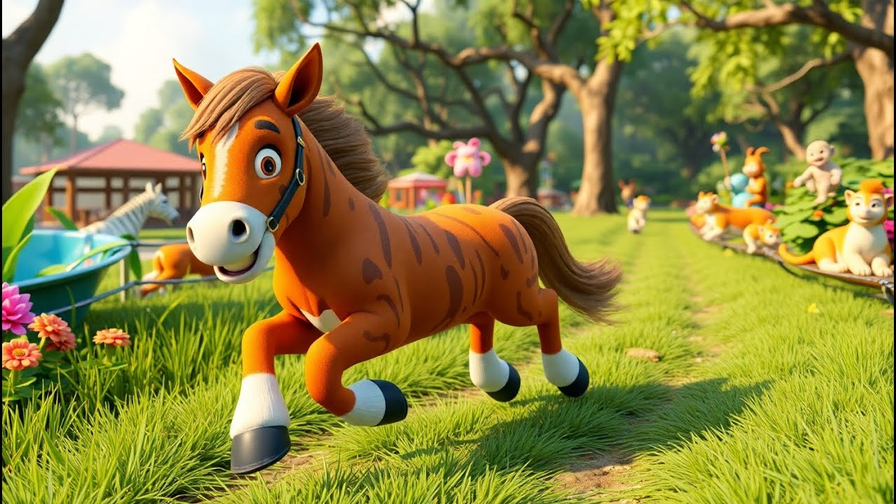 Zooming Through the Zoo with Zippy Zebra | Popular Nursery Rhyme ...