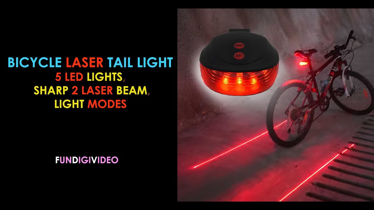 Bicycle Laser Tail light Unboxing | Laser Beam Rear Tail Light | Safety ...
