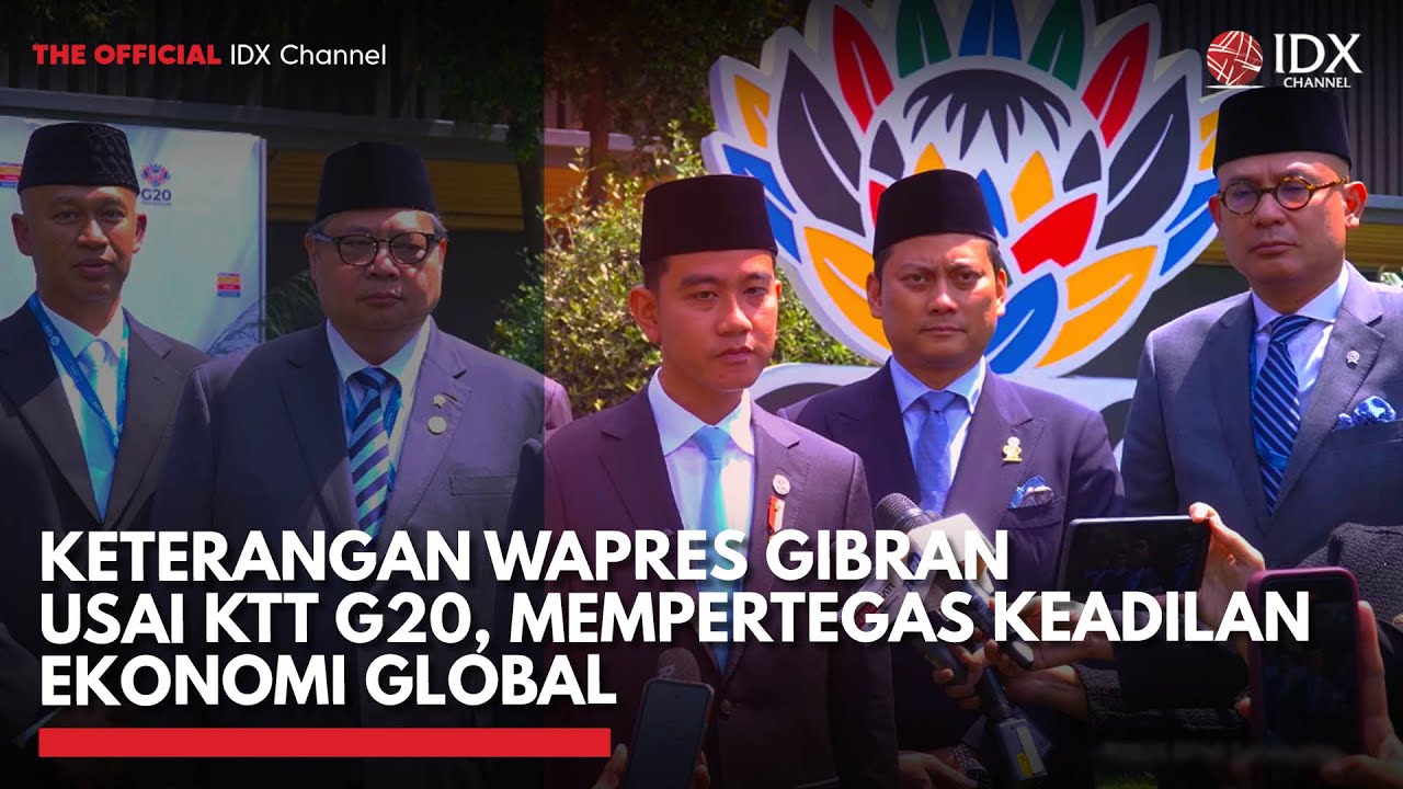 [FULL] Keterangan Wapres Gibran Usai KTT G20, Mempertegas Keadilan ...