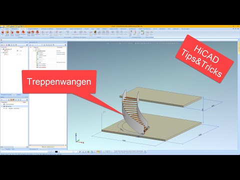 HiCAD Tips&Tricks Treppenwangen (Limon d'escalier Hélicoïdal)
