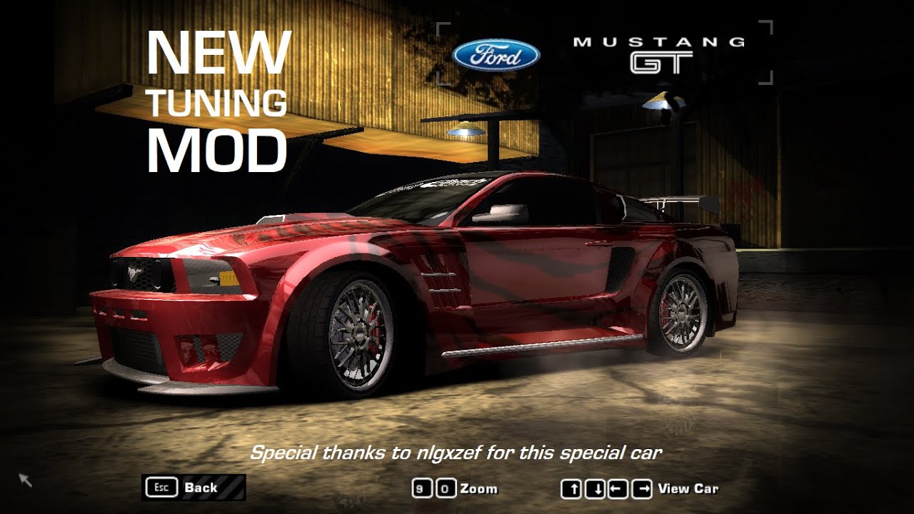 NFS Most Wanted | Ford Mustang GT (S-197) Extra Customization Mod ...