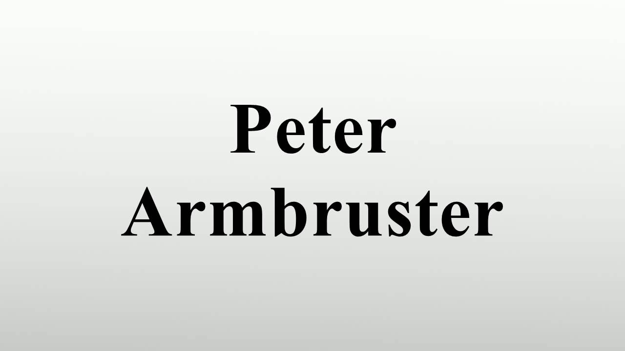 Peter Armbruster - YouTube