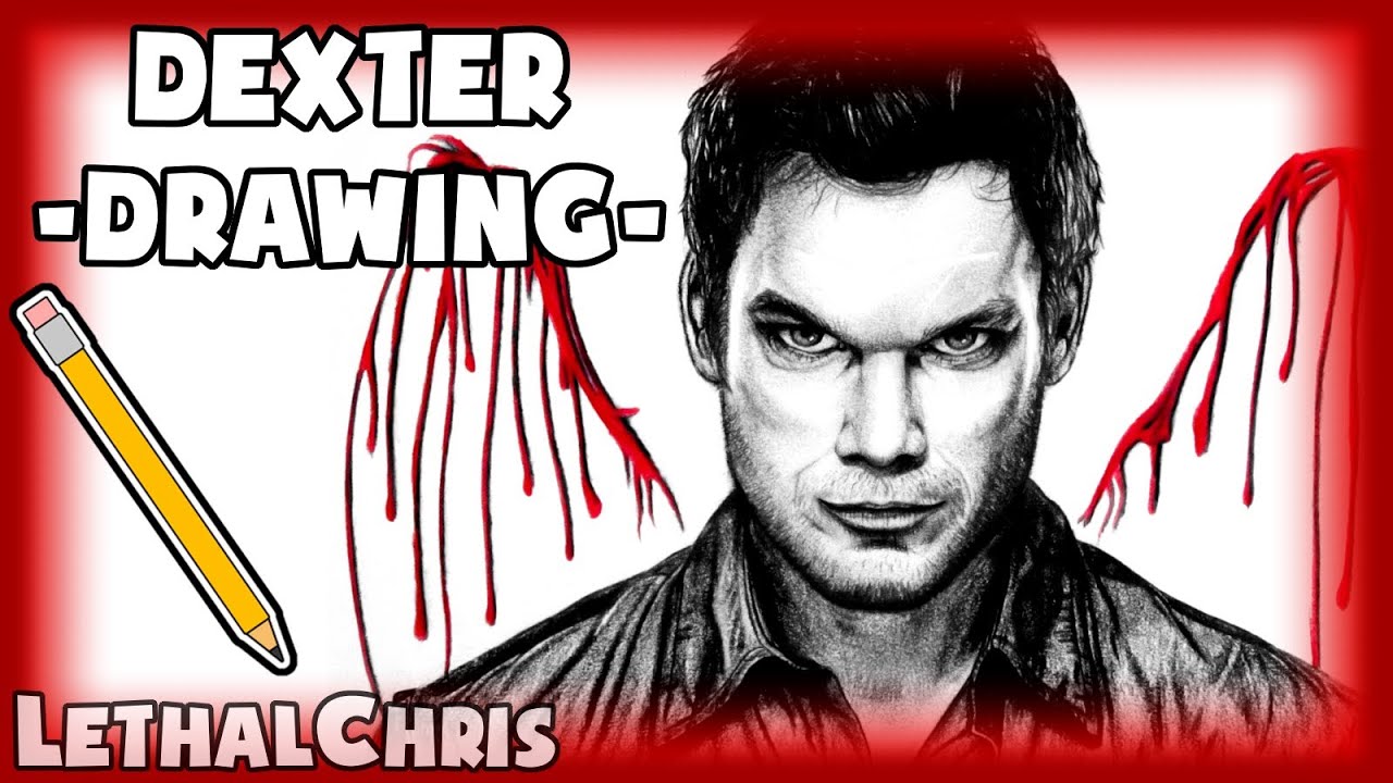 Dexter Speed Drawing - Fan Art Time Lapse - YouTube