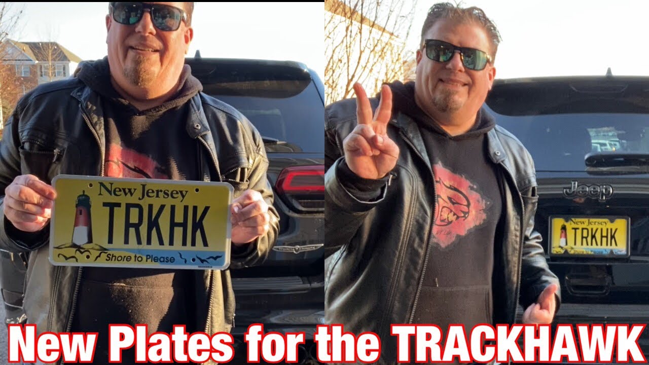 New Personalized License Plates for the Trackhawk. Overview, Unboxing ...